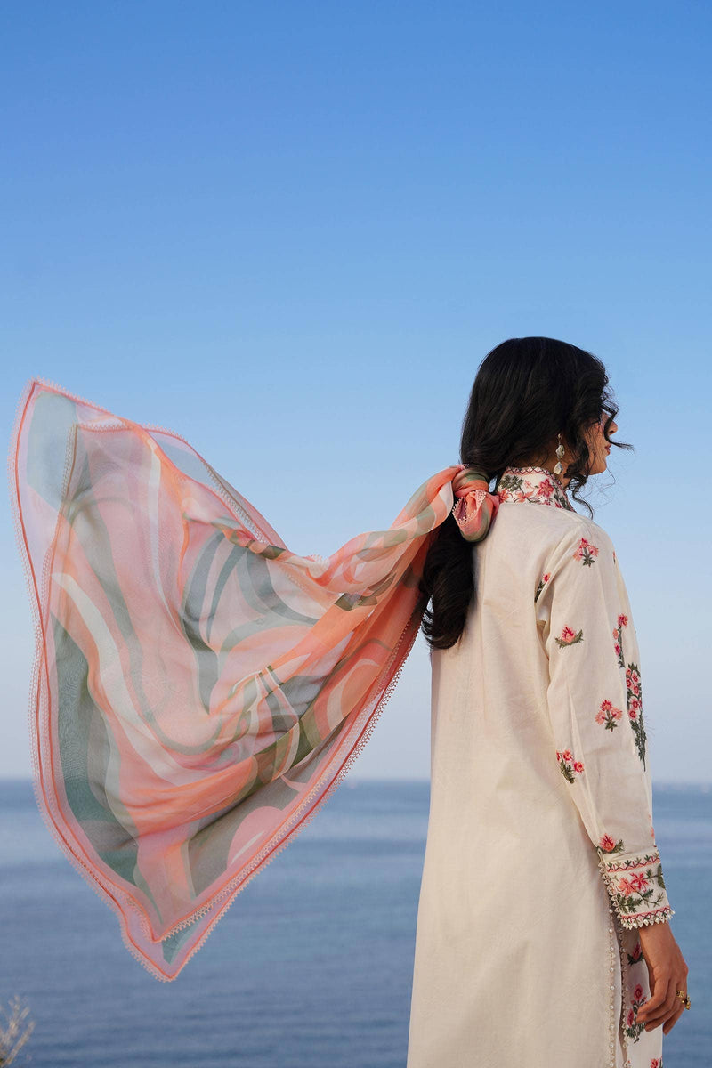 Sana Safinaz Stitched Festive 3 Piece M241-010A | Salai | Salai | Misc