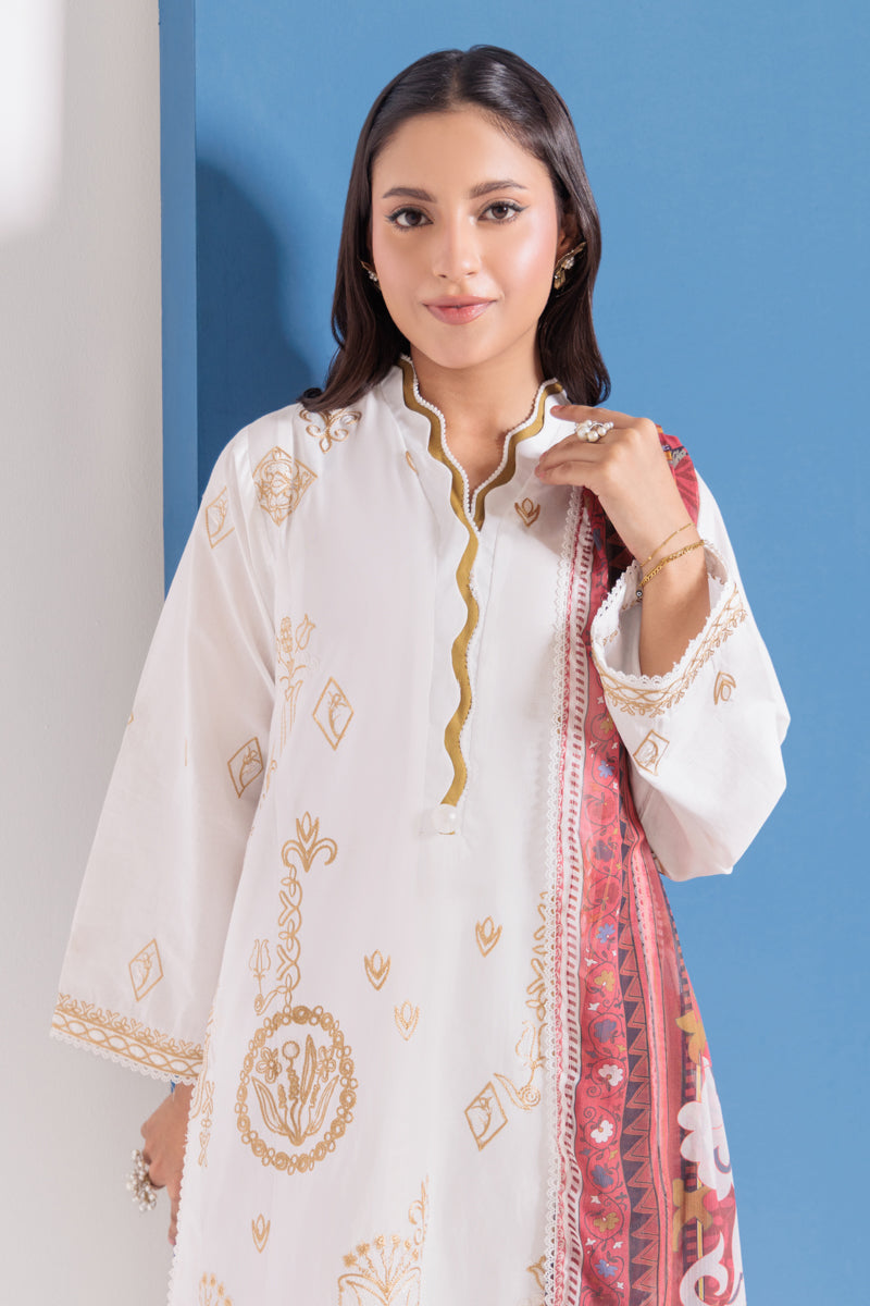 White-Cambric-3 Piece (WPS25SE3085) – Salai